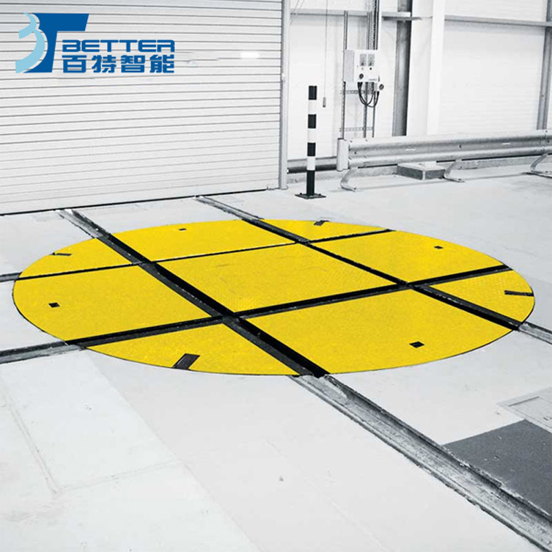 Insulated Rail Rotary Transfer Cart with 360° Rotation